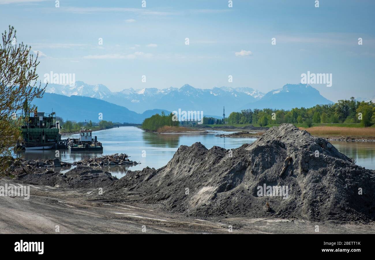 Embouchure du rhin et du lac de constance Banque de photographies et d ...