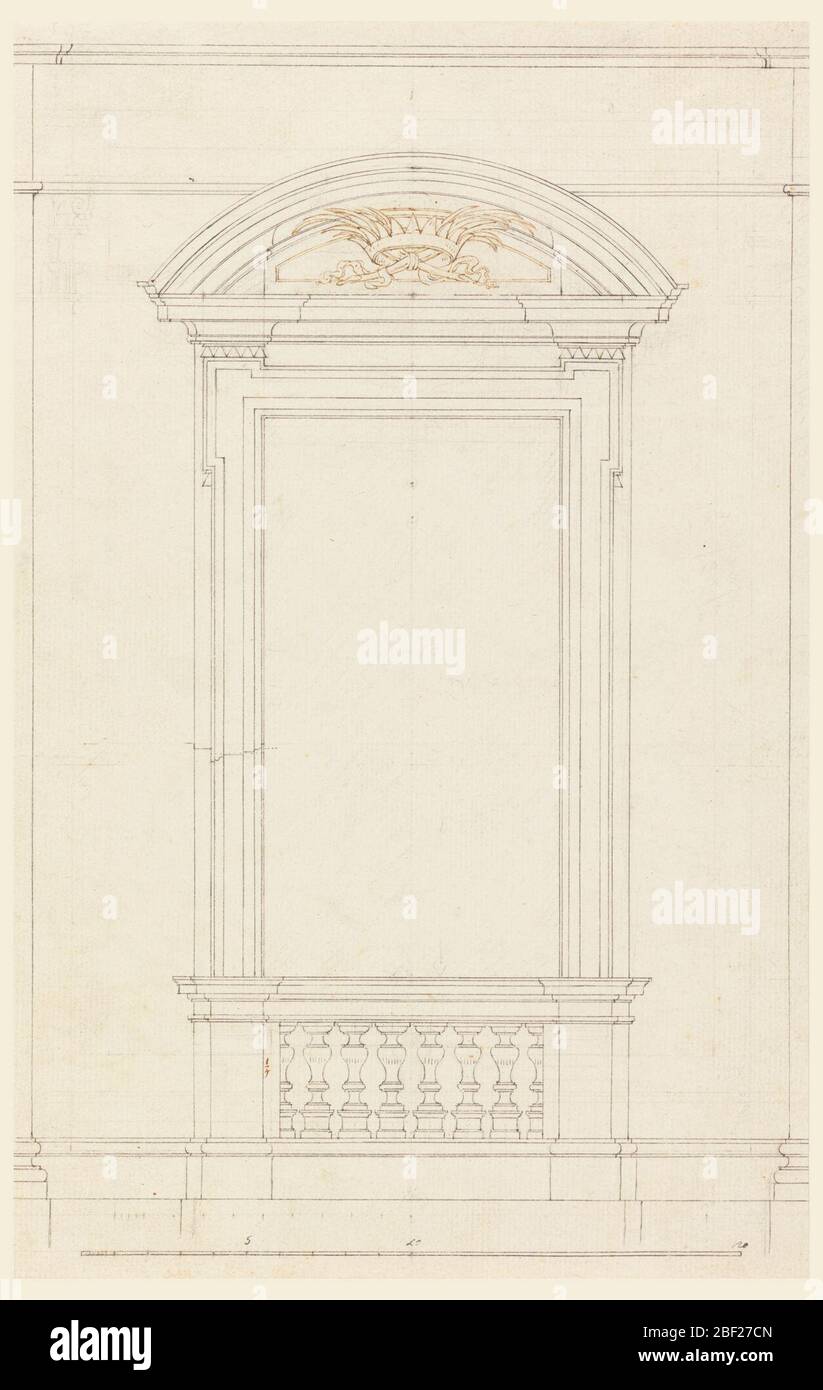 Conception d'un cadre de fenêtre. Panneau mural, balustrade entre les ...