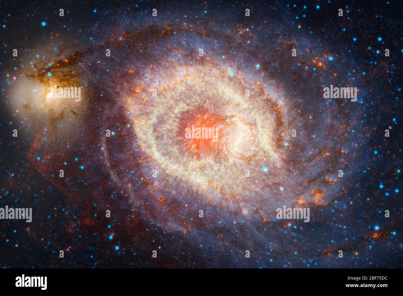 L'espace profond art. Starfield stardust, nébuleuse et Galaxie ...