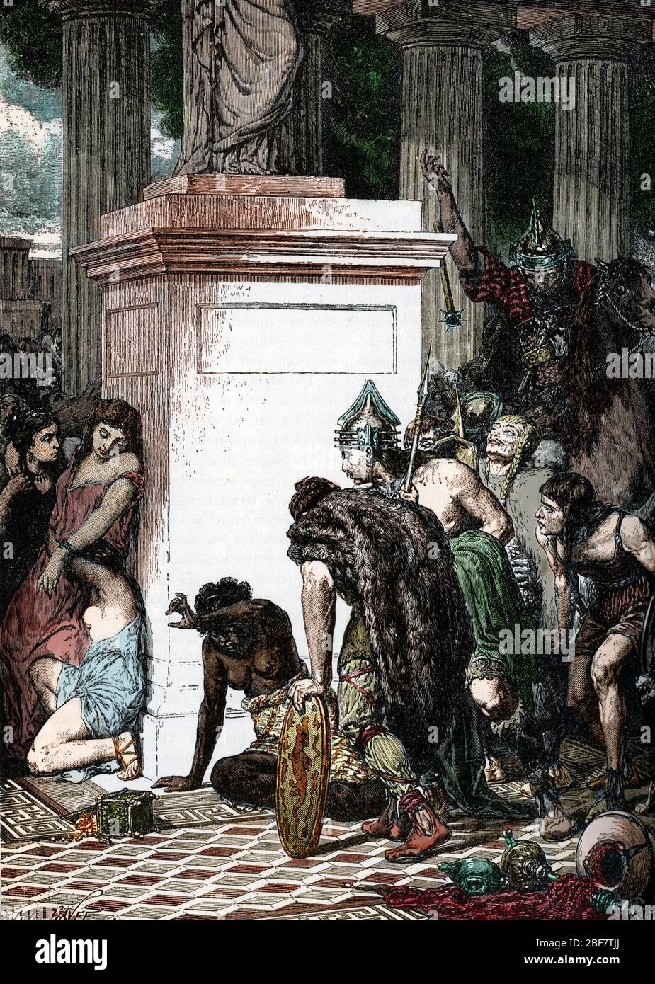 Sac de Rome en 390 avant JC par les gaulois senons menes par Brennus ...