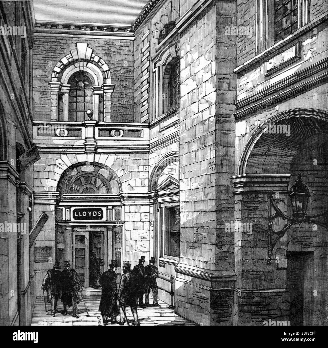 Lloyds of london insurance building Banque d'images noir et blanc - Alamy