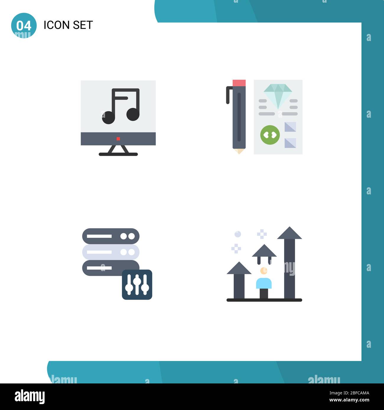 Picto audio video Banque d'images vectorielles - Alamy