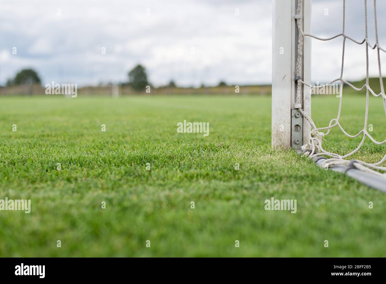 détails sur le poteau de football Photo Stock - Alamy