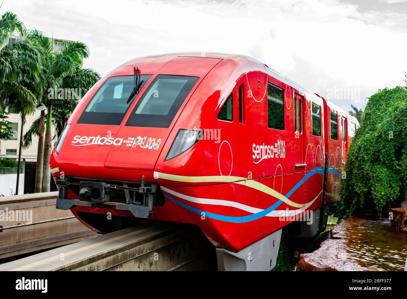 Sentosa island monorail train singapore Banque de photographies et d ...