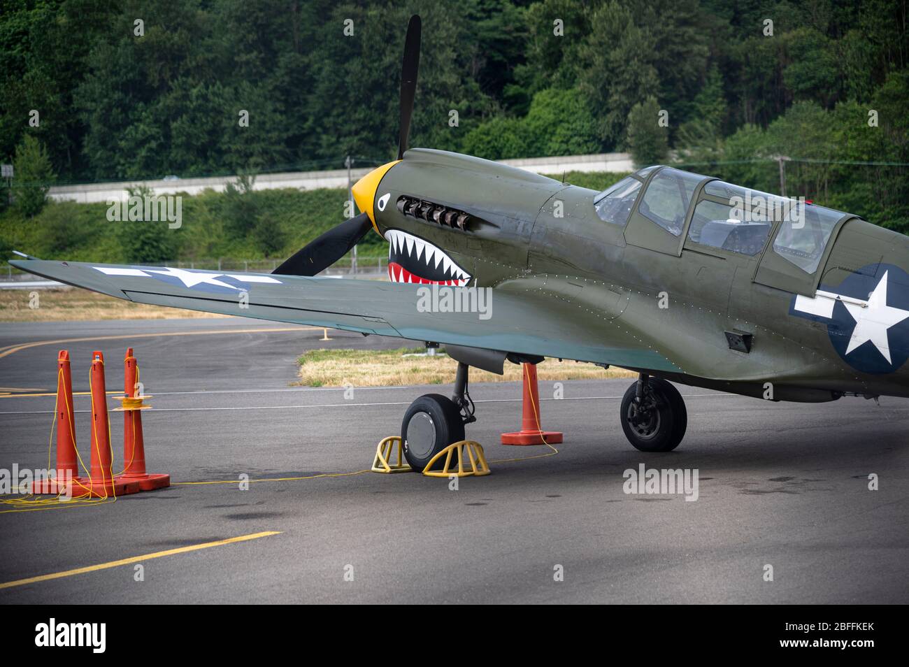 Seattle Curtiss P 40n Warhawk Banque d'image et photos - Alamy