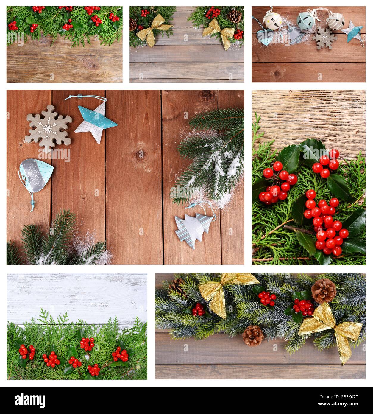 Collage de noël Banque d'images détourées - Alamy