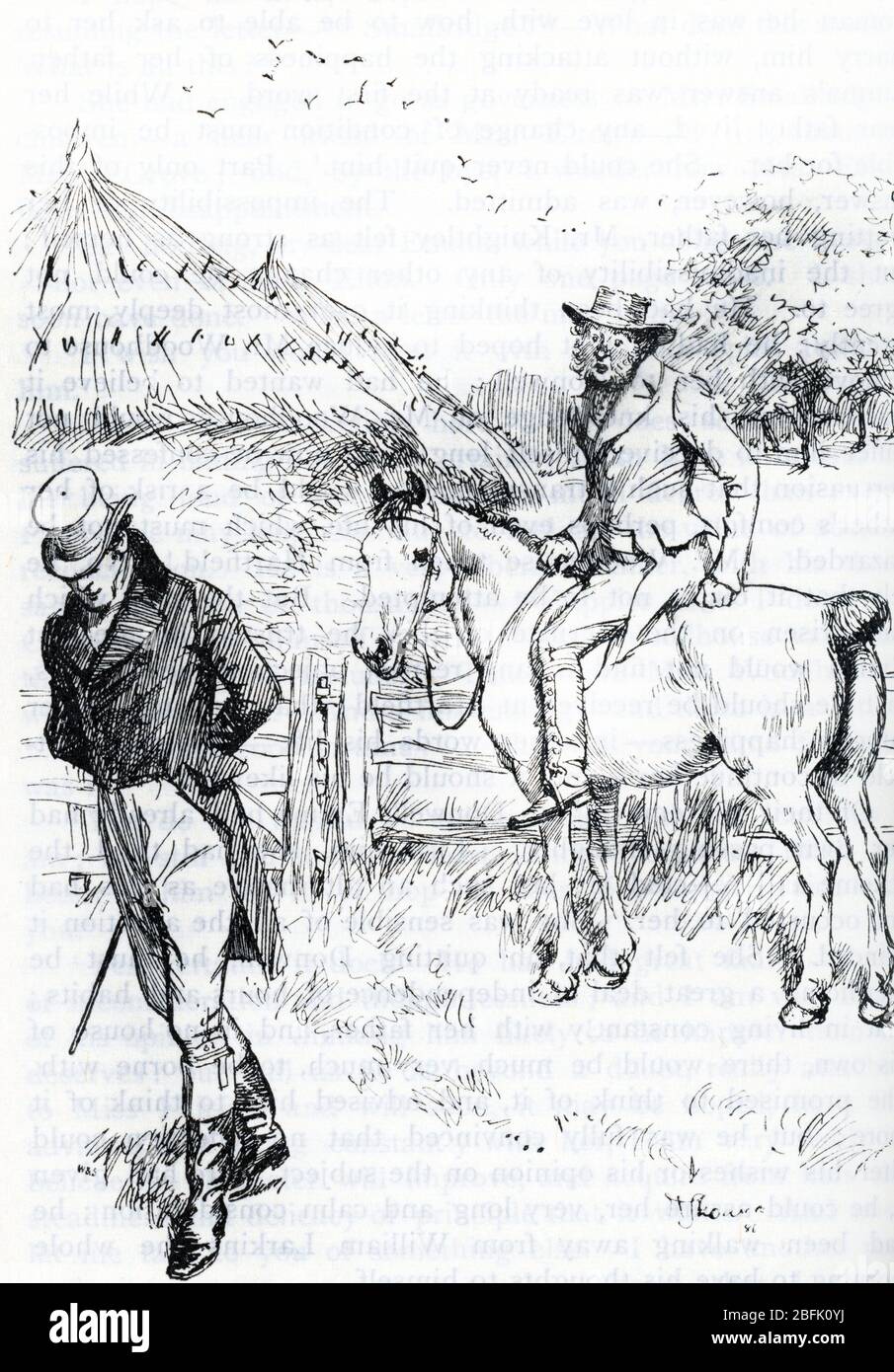 Illustration de Hugh Thomson (1860-1920) pour 'Emma' de Jane Austen ...