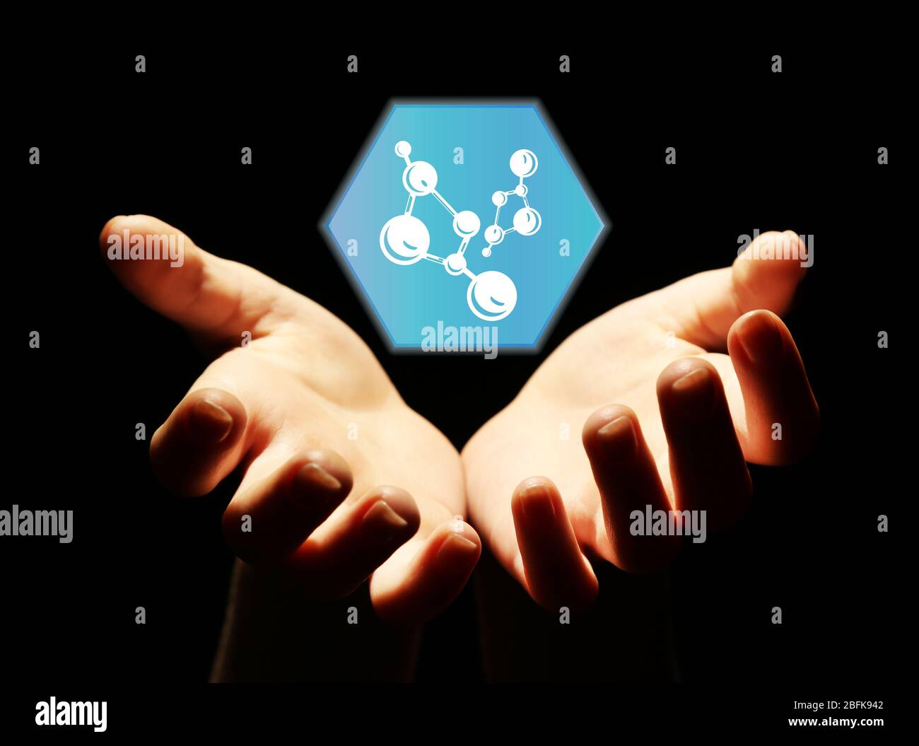 Structure de la peau humaine atome Banque de photographies et d’images ...