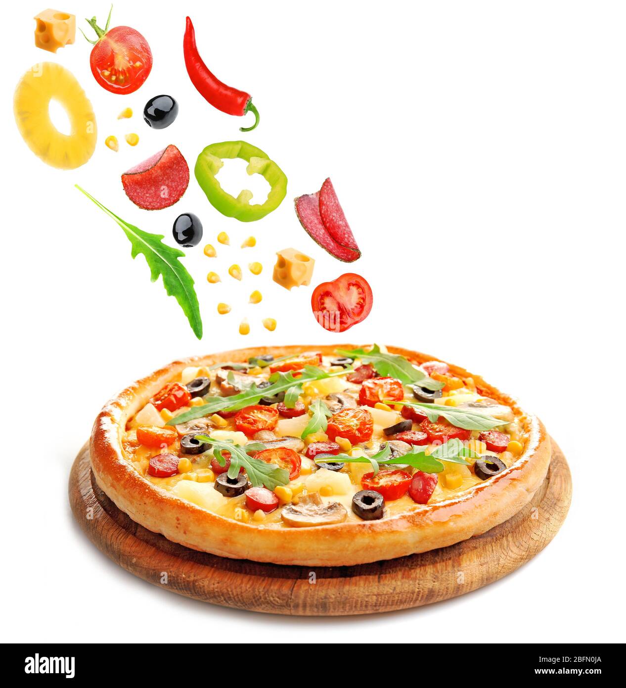 Délicieuse pizza Banque de photographies et d’images à haute résolution ...