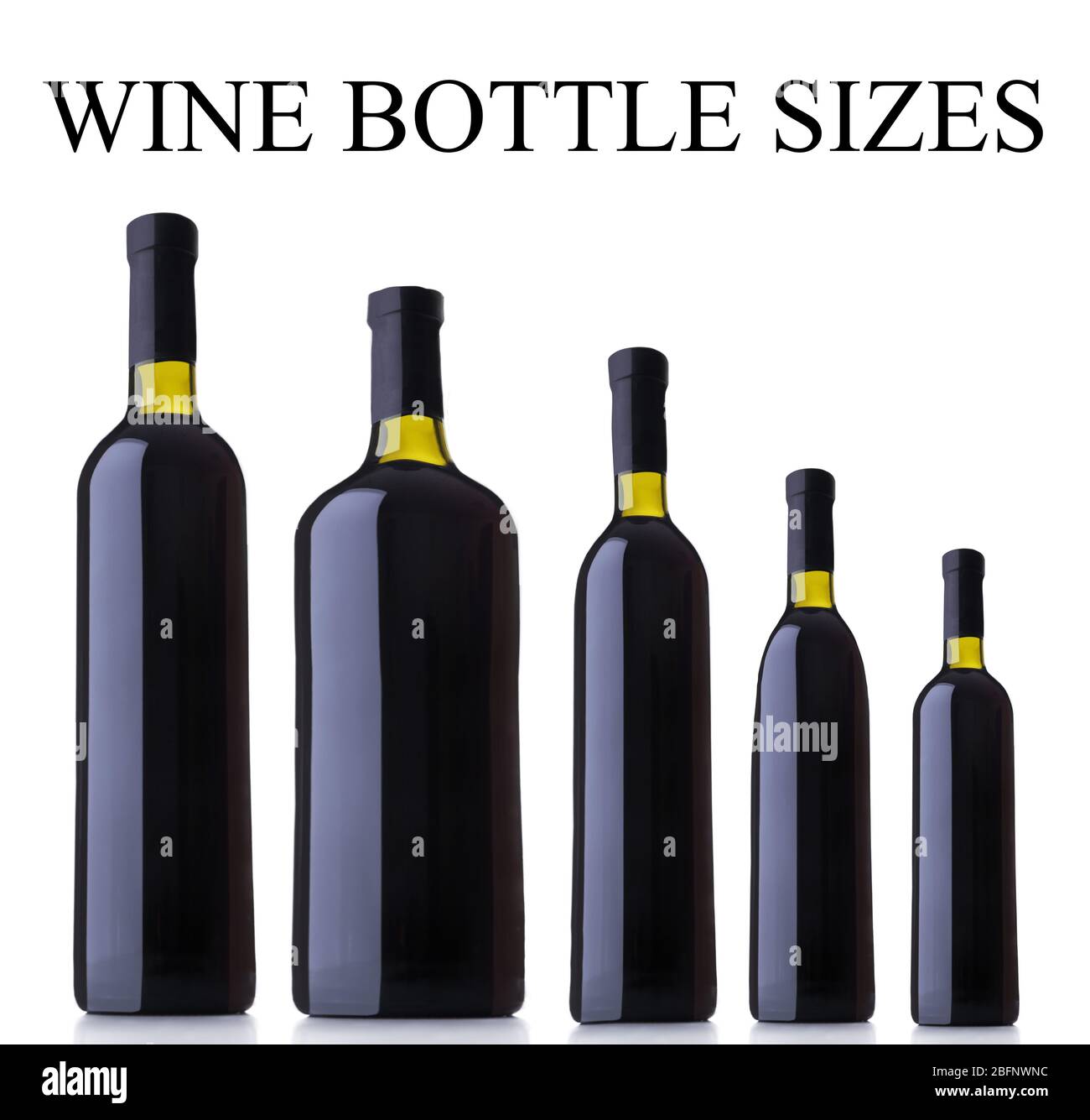 Tailles de bouteilles de vin Banque de photographies et d’images à ...