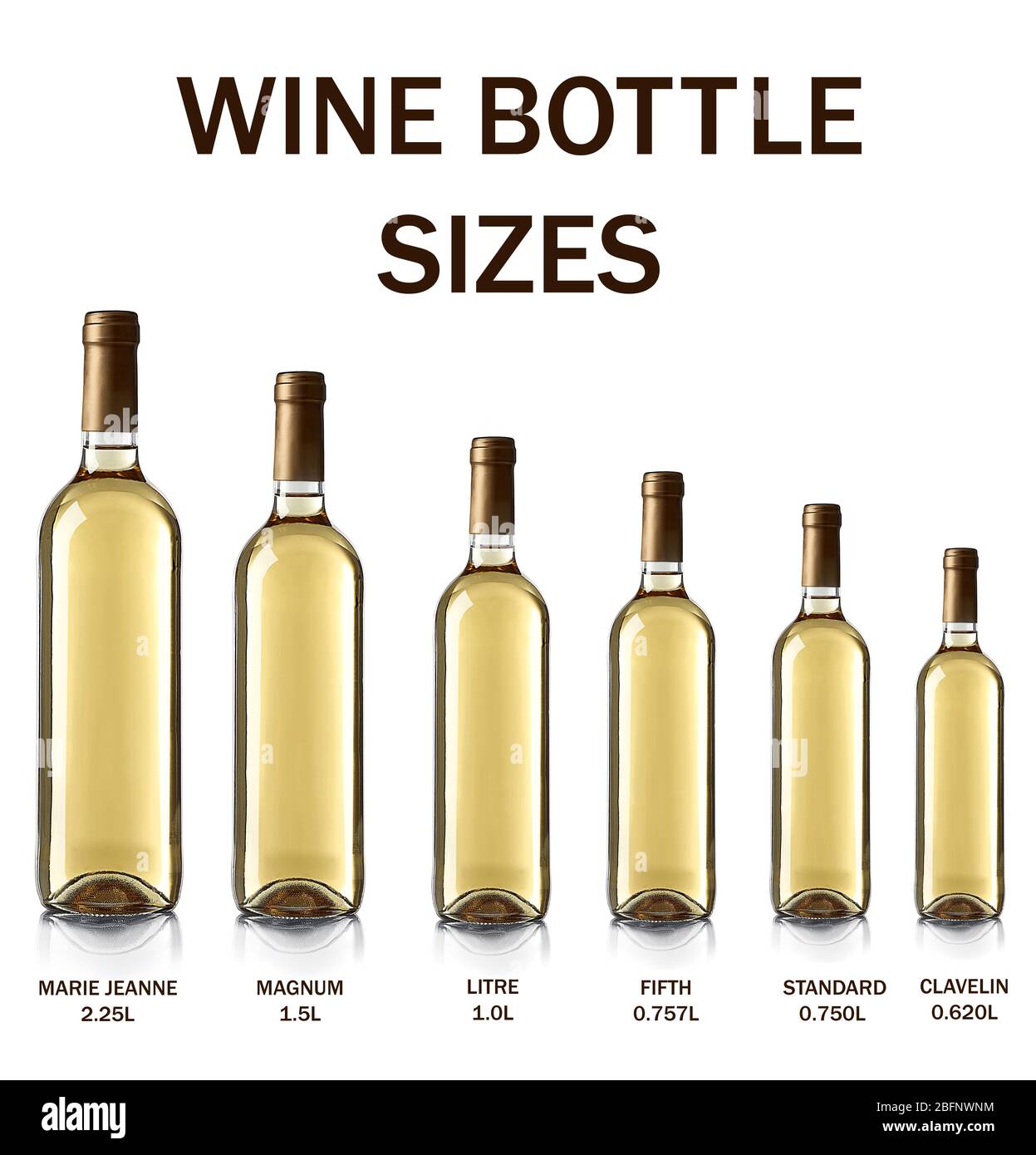 Tailles de bouteilles de vin Banque de photographies et d’images à ...