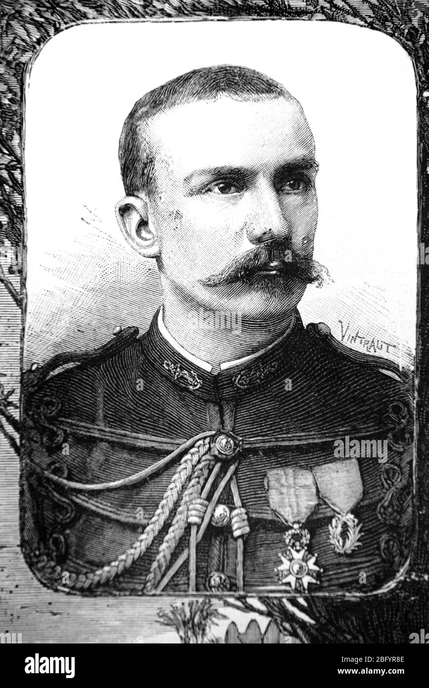 Portrait du capitaine Louis Gustave Binger (1856-1936) officier et ...