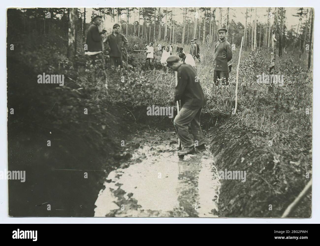 Prisonniers de goulag soviétique. URSS. Vers 1936-1937 Photo Stock - Alamy