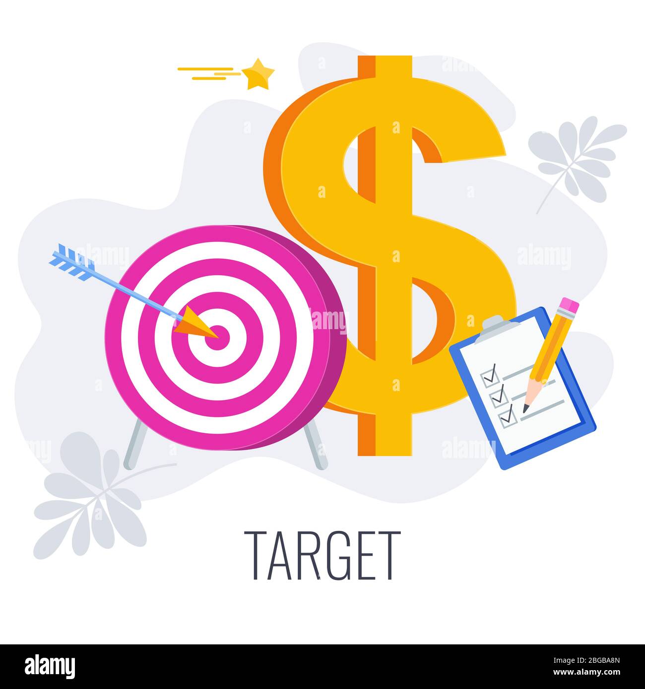 Pictogramme des infographies d'objectifs. Objectif pour atteindre les ...