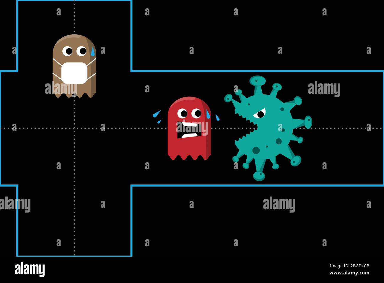Pac man Banque d'images vectorielles - Alamy