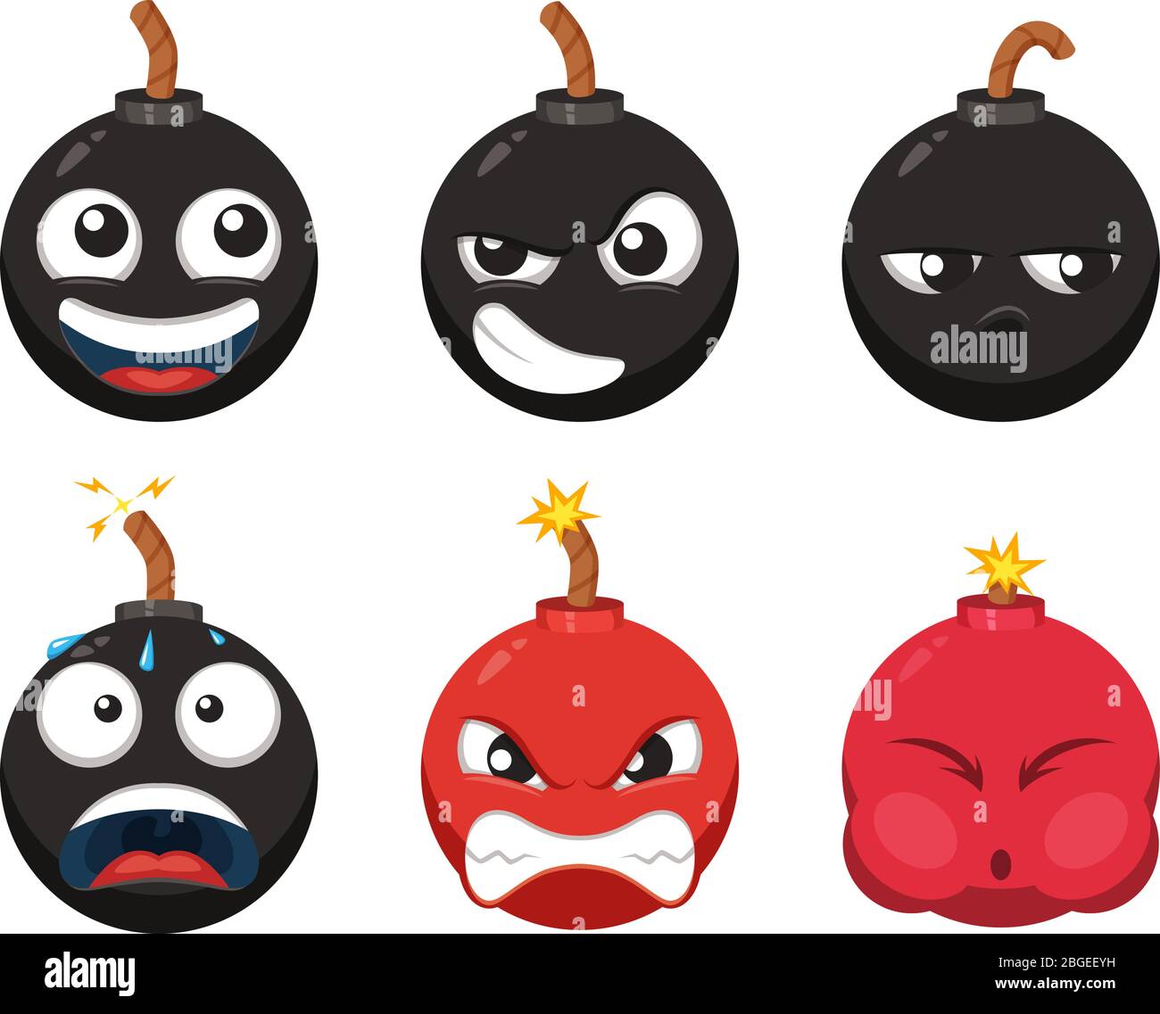 Bomb emoticon cartoon illustration Banque de photographies et d’images ...