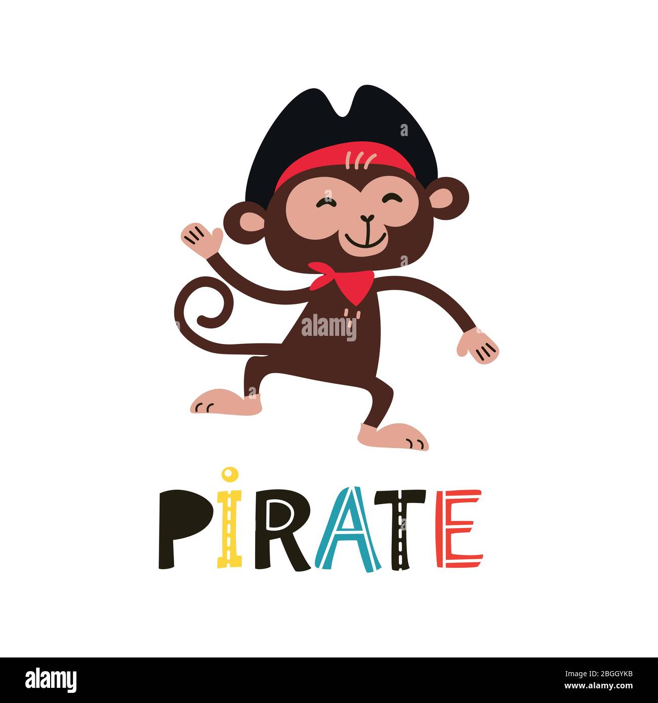 Cartoon pirate captain carte Banque de photographies et d’images à ...