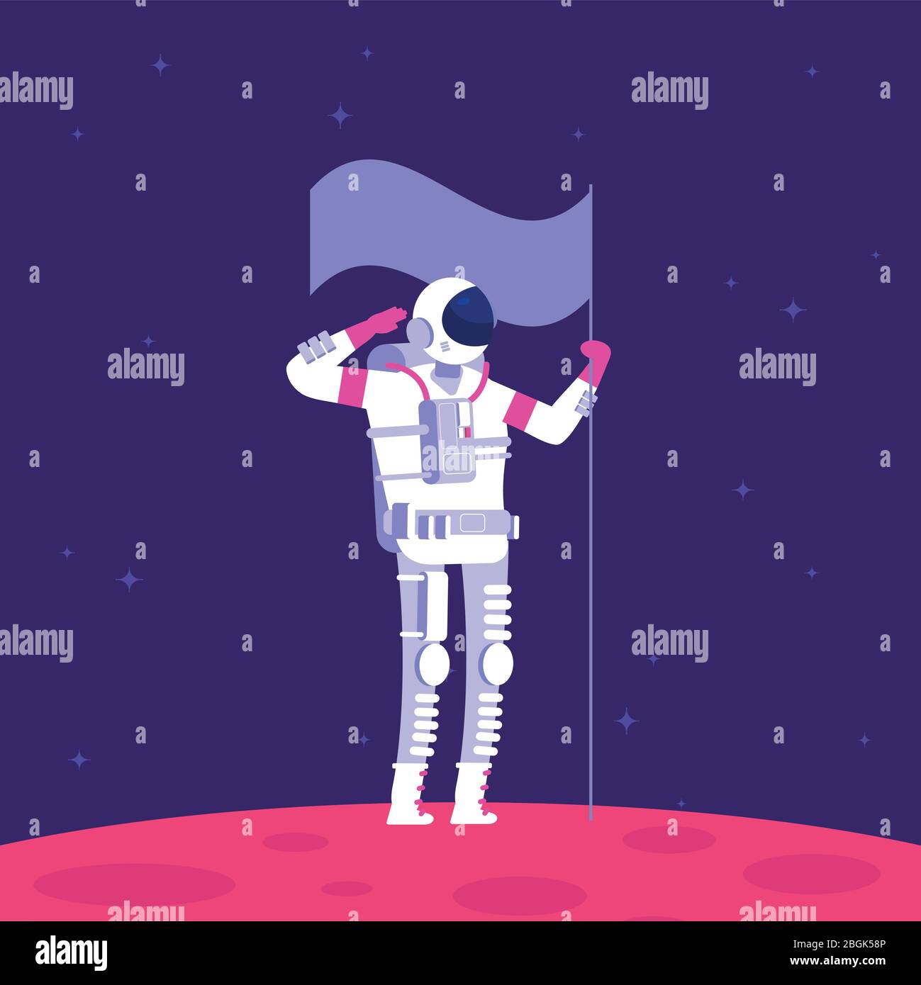 Drapeau mars Banque d'images vectorielles - Alamy