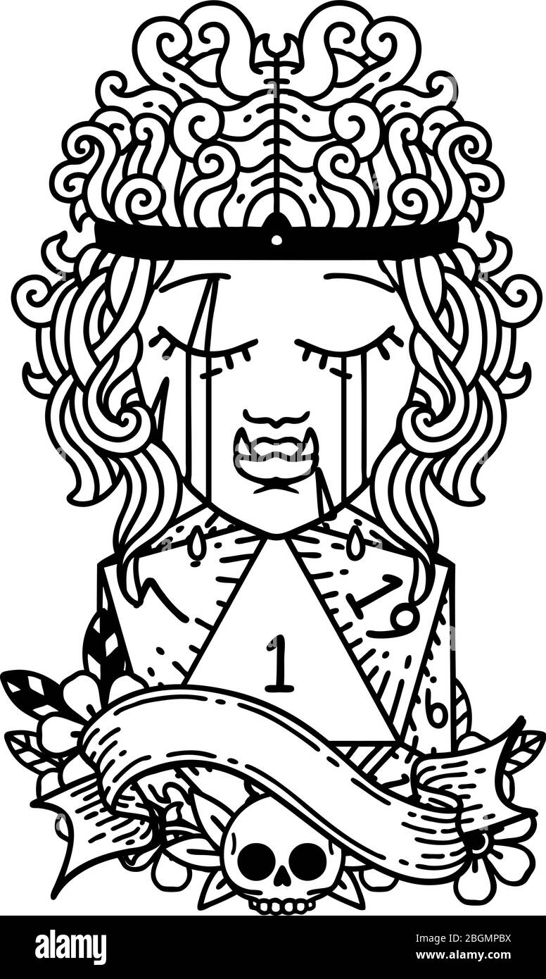 Dessin au trait en Tattoo noir et blanc Coying orc barbarbaran face de ...