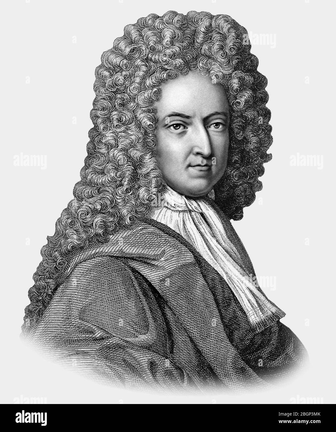 Daniel defoe portrait Banque d'images noir et blanc - Alamy