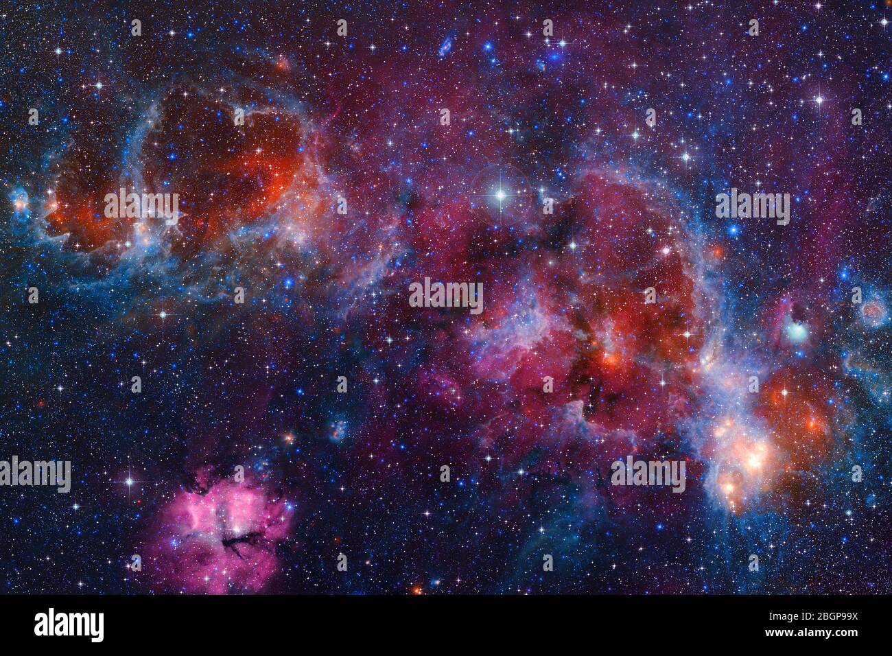 L'espace profond art. Starfield stardust, nébuleuse et Galaxie ...