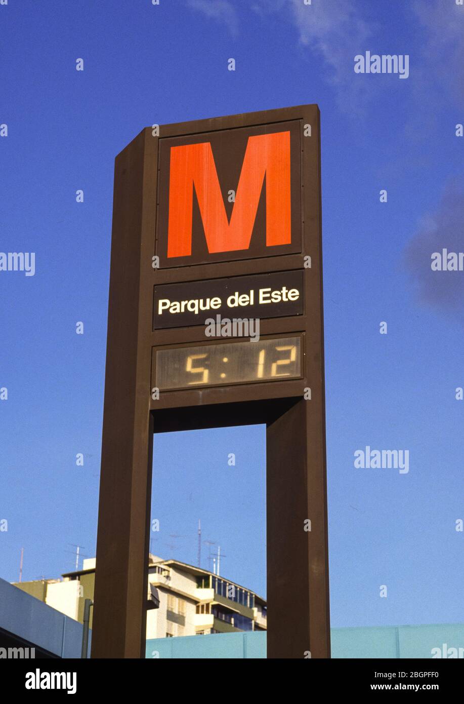 CARACAS, VENEZUELA - Métro à la station Parque del Este, réseau de ...