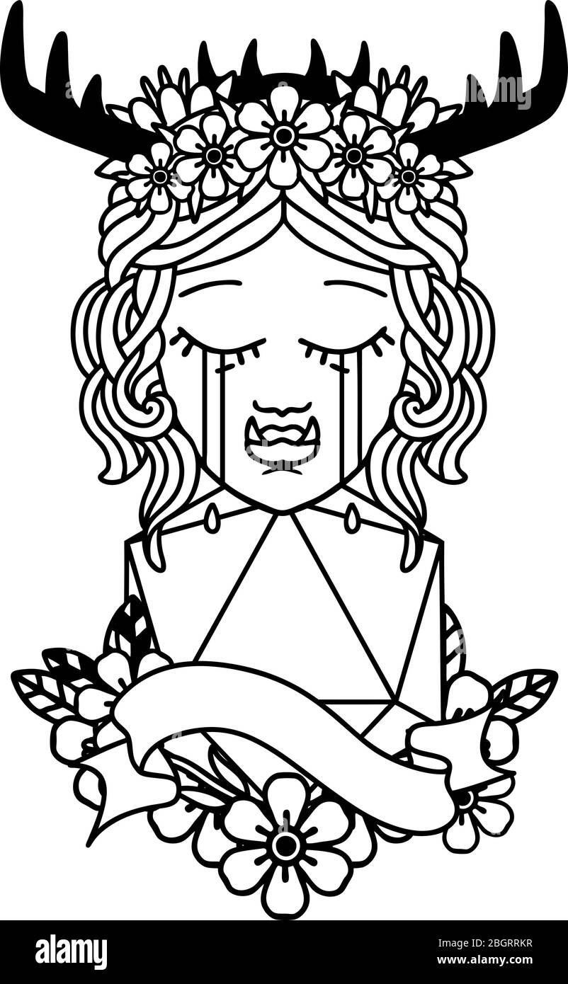 Dessin au trait en Tattoo noir et blanc Coying orc barbarbaran face de ...