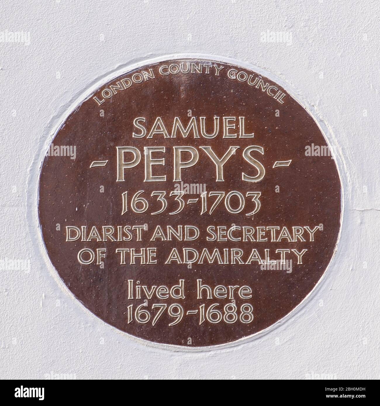 Plaque samuel pepys Banque de photographies et d’images à haute résolution - Alamy