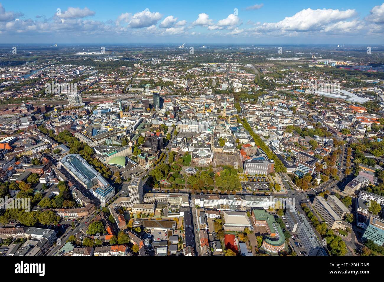 Aerial view town centre dortmund Banque de photographies et d’images à ...