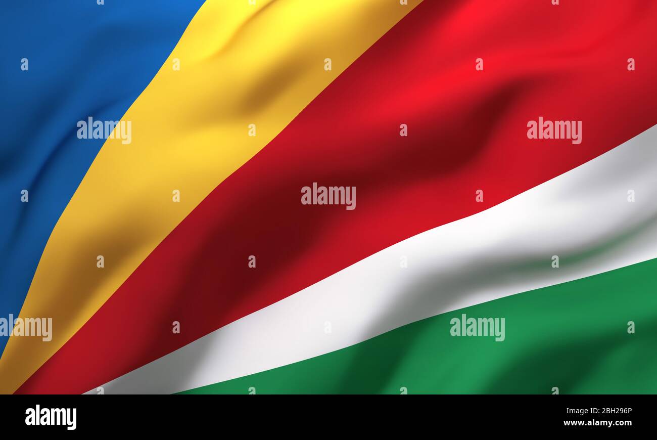 Drapeau des seychelles Banque de photographies et d’images à haute ...