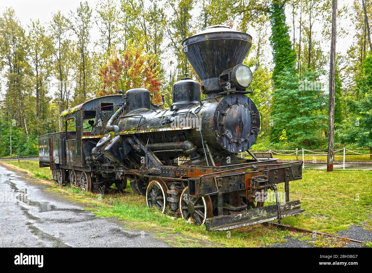 Old steam locomotive used in Banque de photographies et d’images à ...
