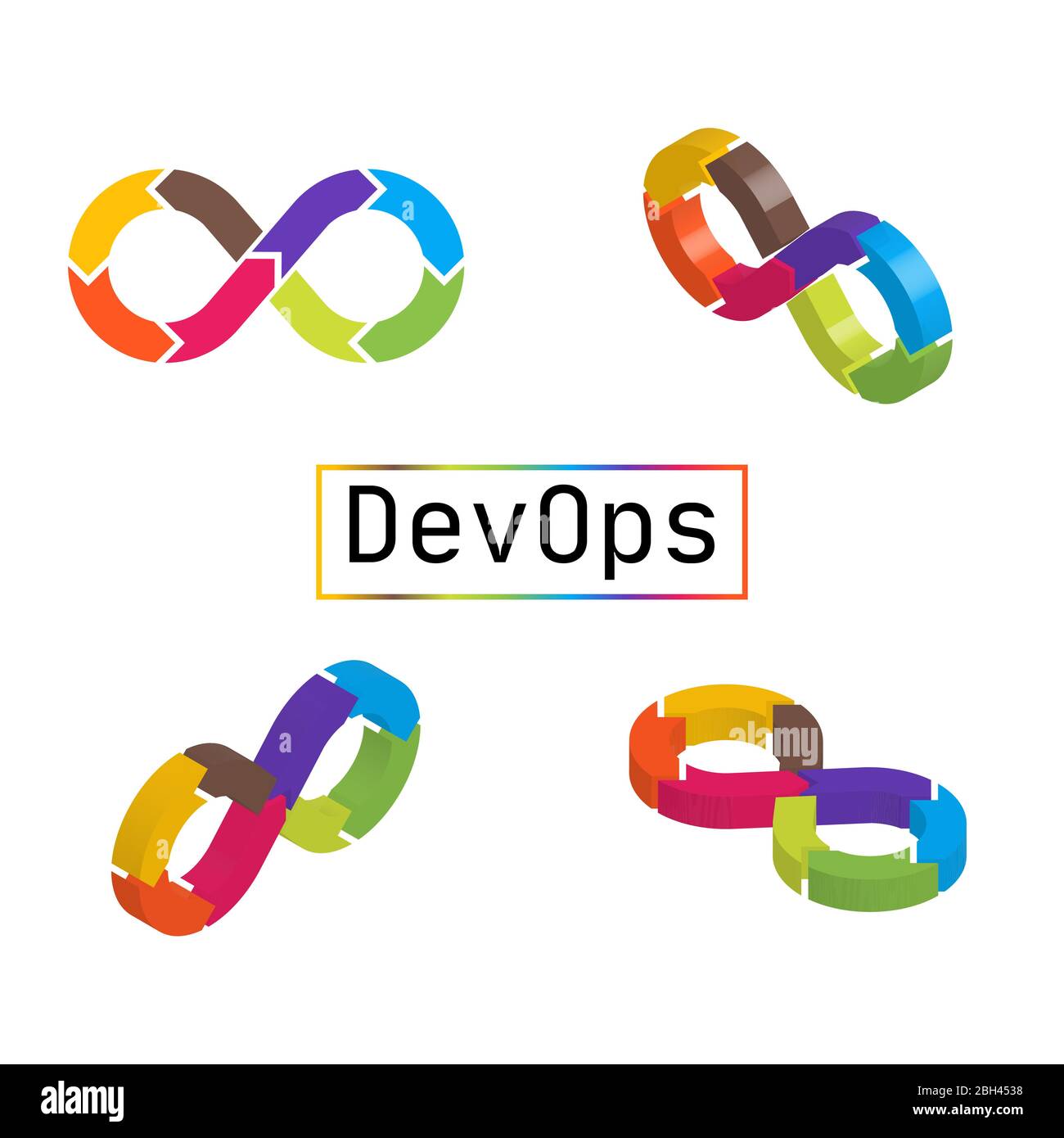 Logo de devops Banque d'images vectorielles - Alamy