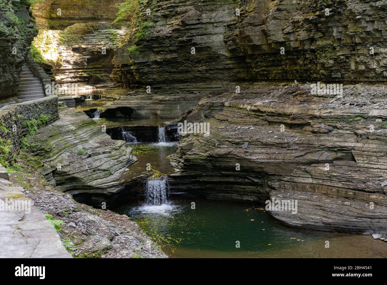 Le parc national Watkins Glen est le plus célèbre des parcs de Finger ...