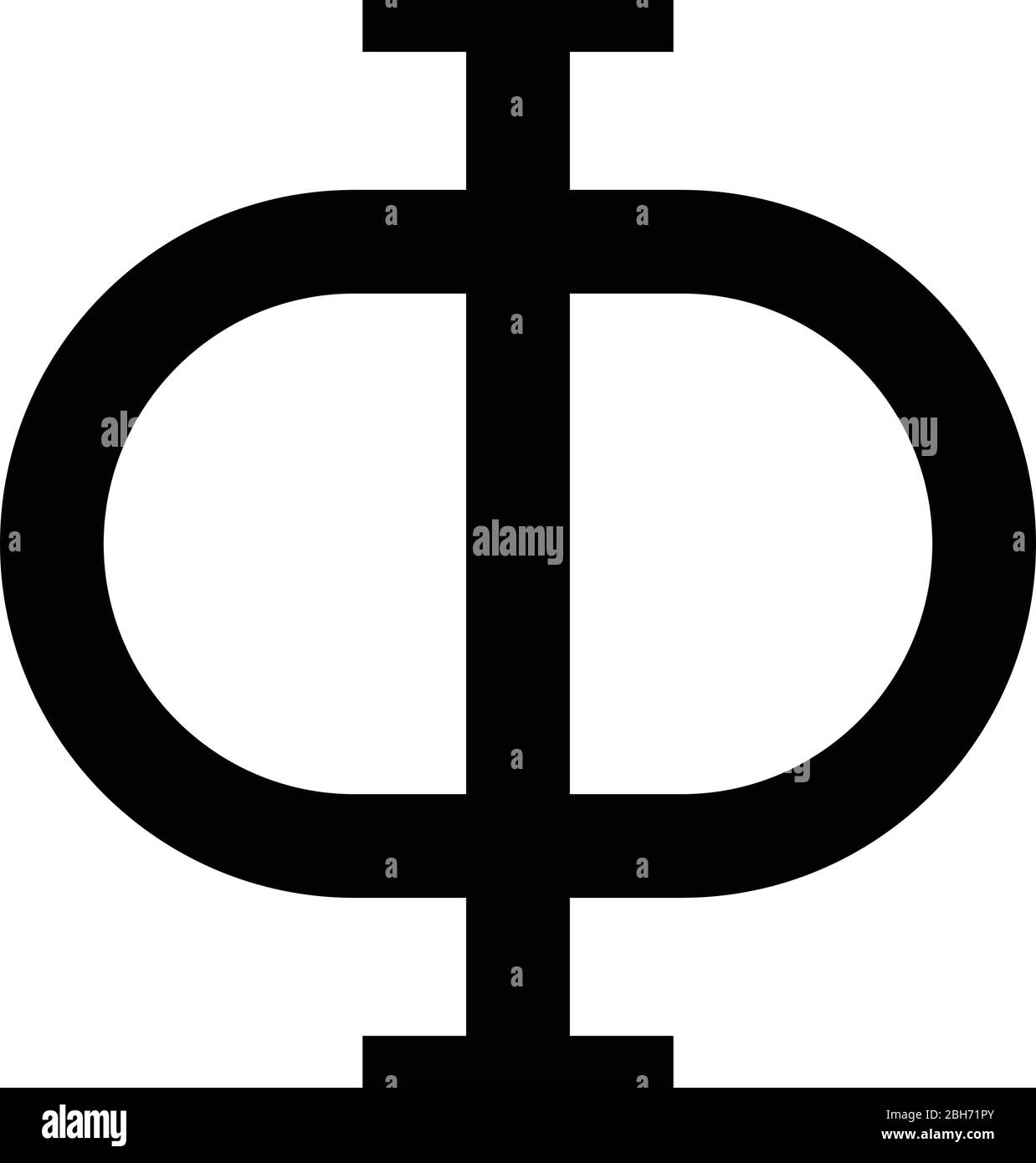 Lettre Grecque Phi Banque d'images vectorielles - Alamy