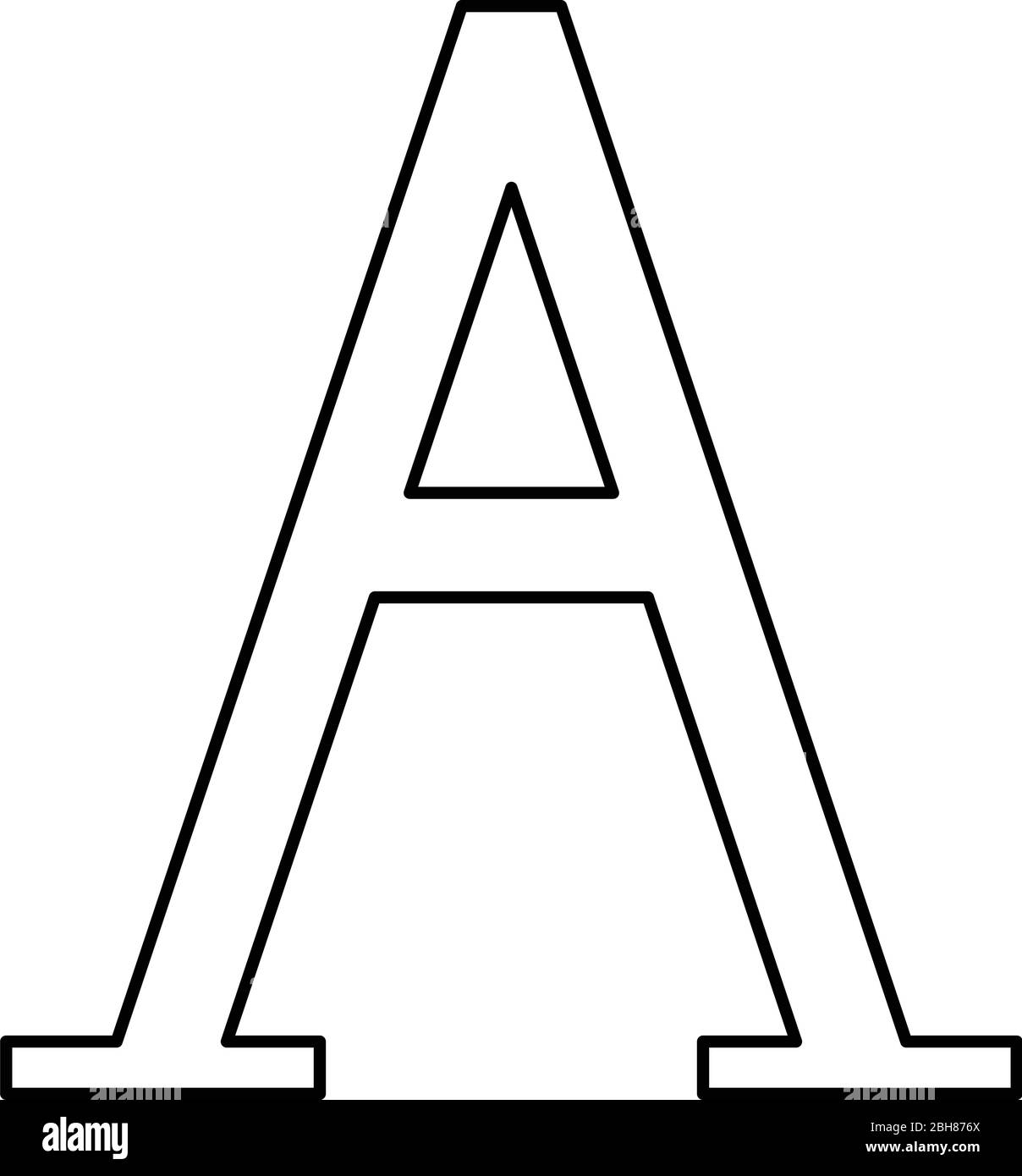 Grec Symbole Alpha Banque d'image et photos - Alamy