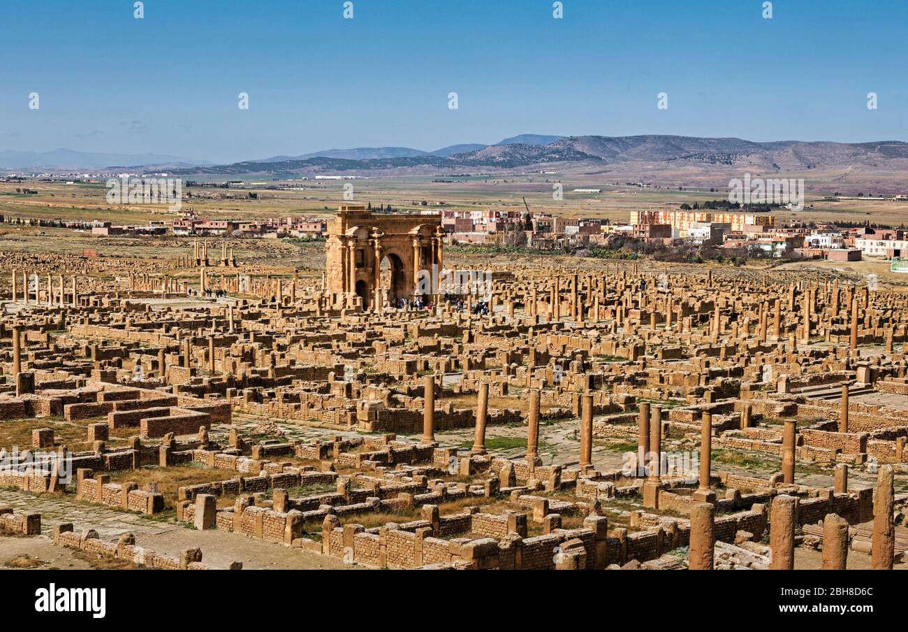 Les Ruines Romaines De Timgad Banque d'image et photos - Alamy