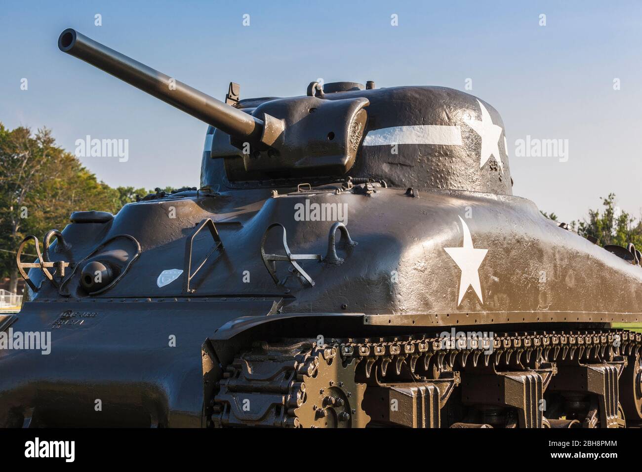 USA, New England, Massachusetts, Hamilton, WW2-ère char américain ...