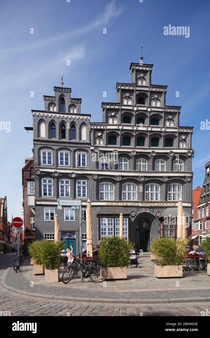 Haus Schütting, façades historiques, Platz am Sande, Altstadt, Lüneburg ...