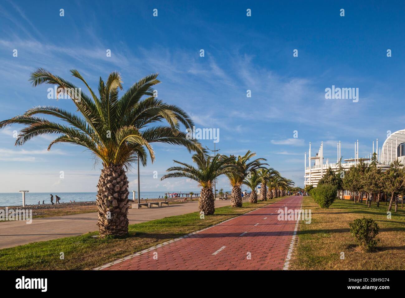 La Géorgie, Batoumi Batoumi, Boulevard, promenade du bord de mer Photo ...