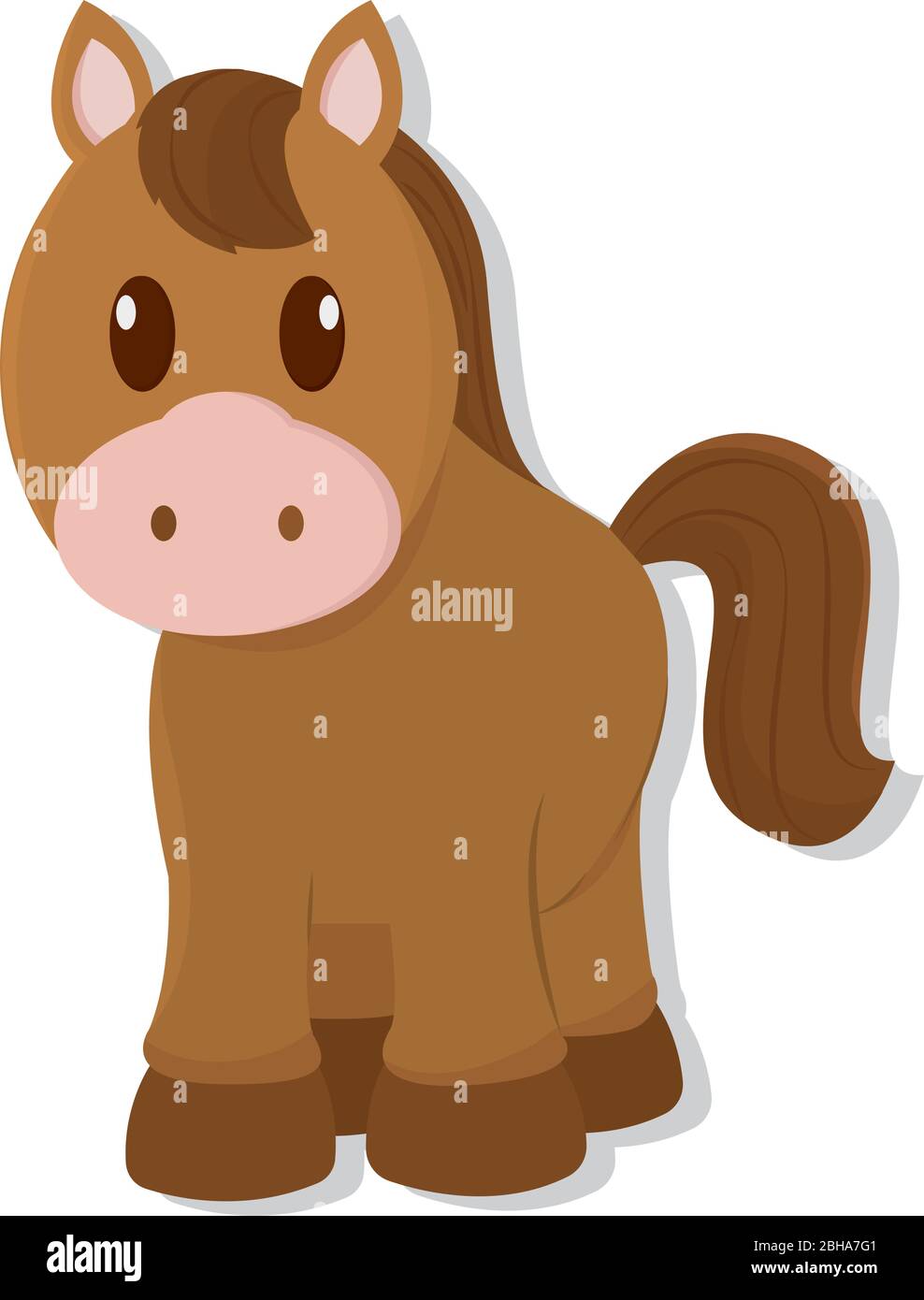 Cheval Mignon Banque d'images vectorielles - Alamy