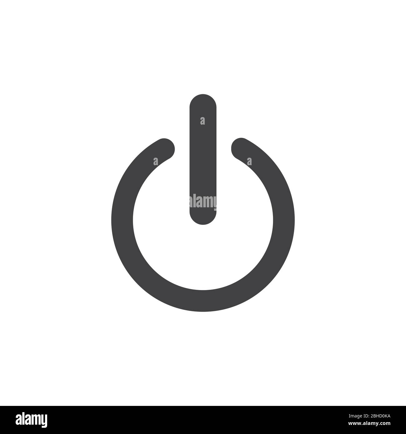 Turn off pc icon Banque d'images vectorielles - Alamy