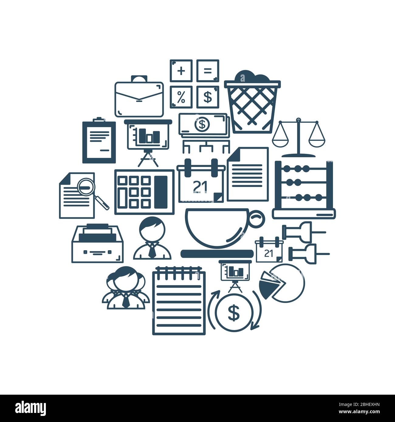 Icône de comptabilité Banque d'images vectorielles - Alamy