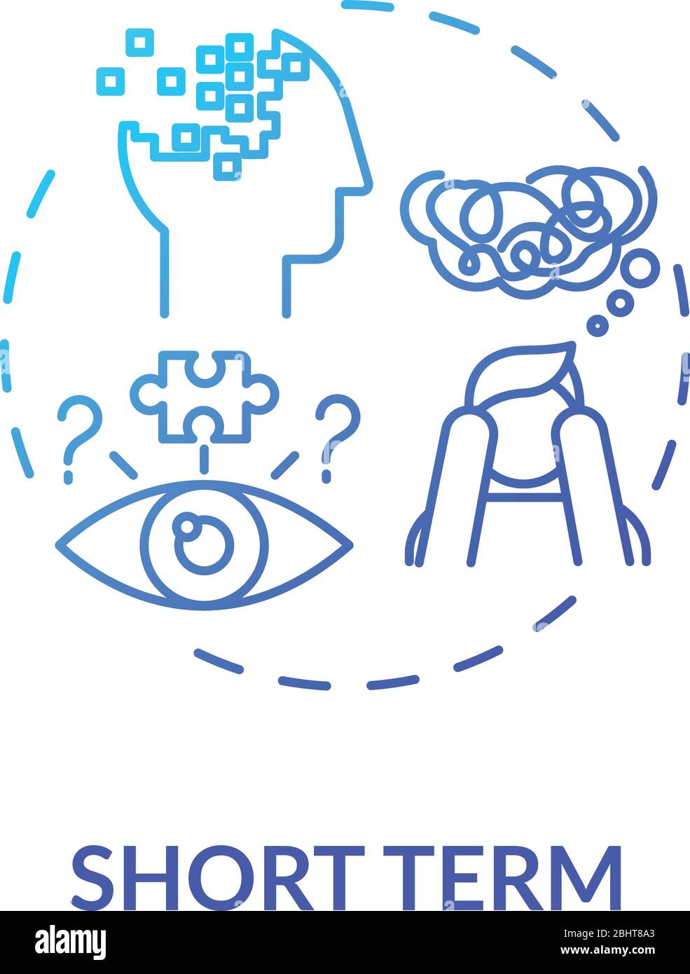 Mémoire à court terme Banque d'images détourées - Alamy