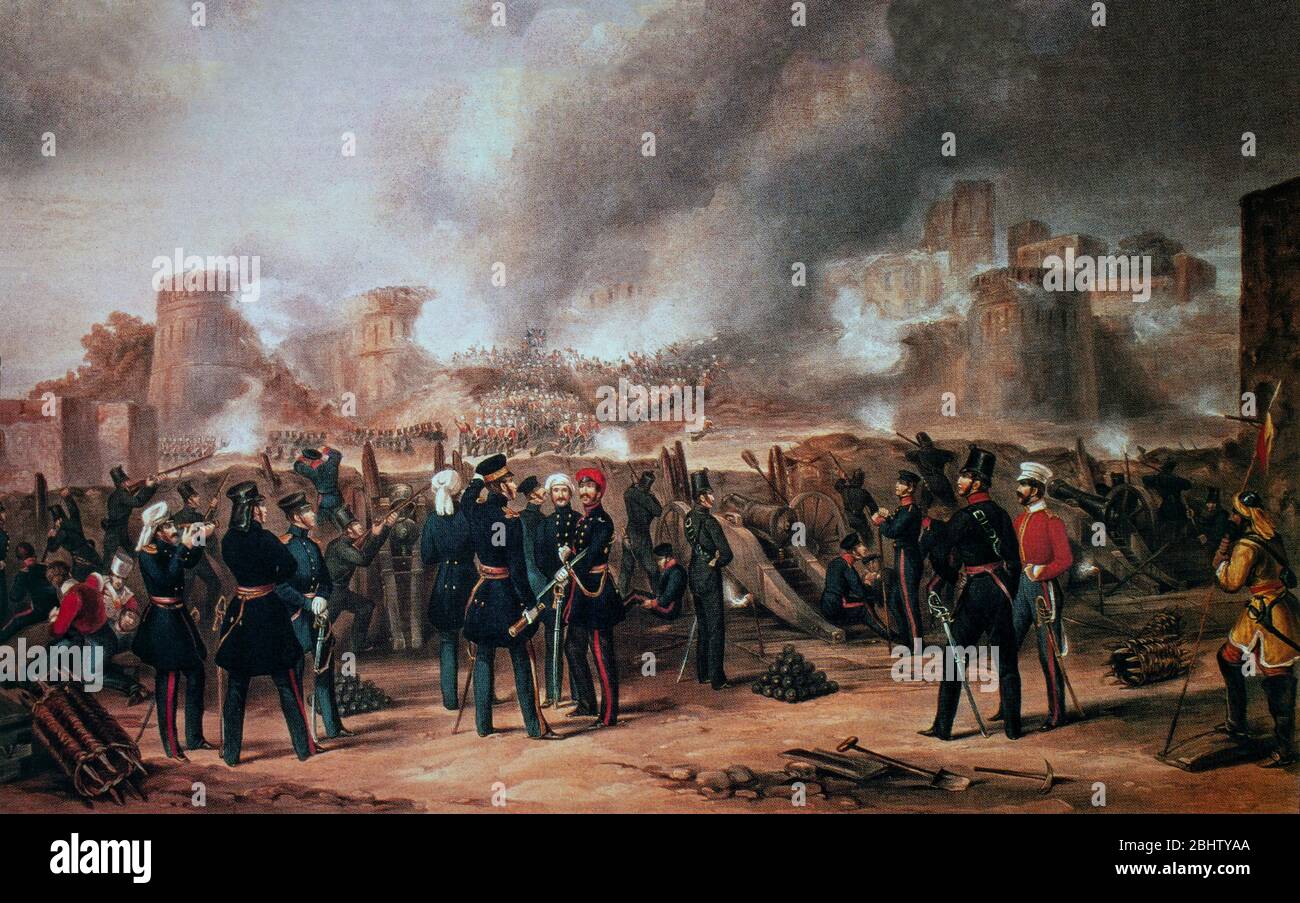 Second anglo sikh war Banque de photographies et d’images à haute ...