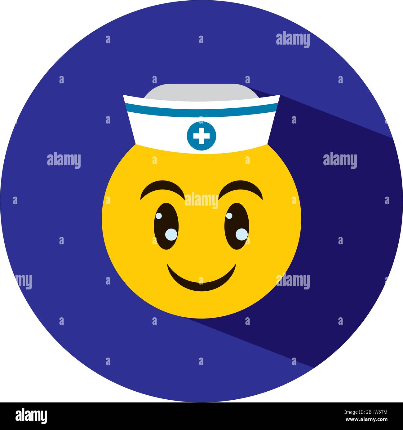 Infirmière emoji Banque d'images vectorielles - Alamy