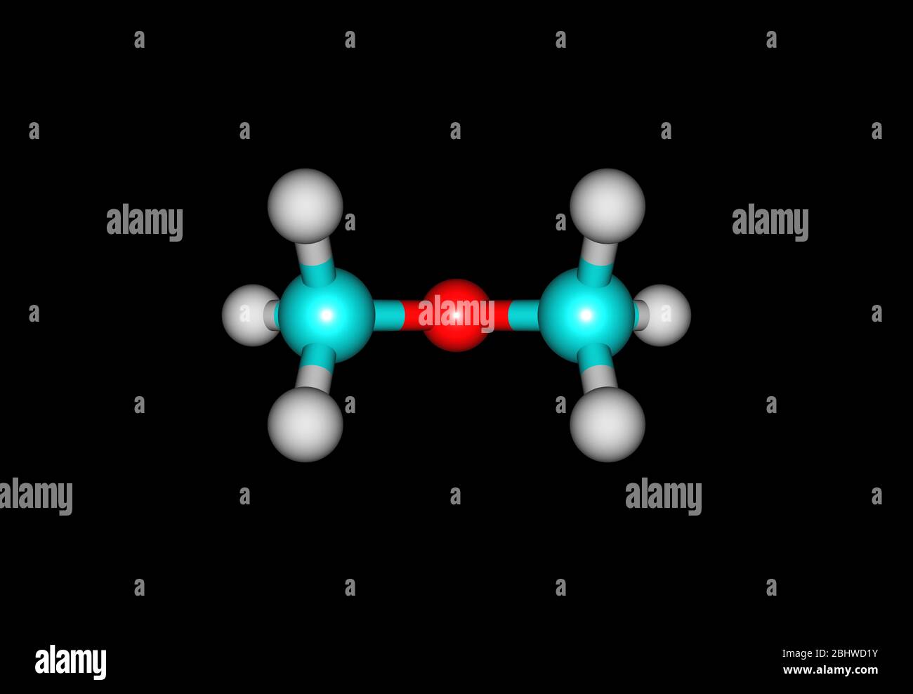 Dimethyl ether molecule Banque de photographies et d’images à haute ...
