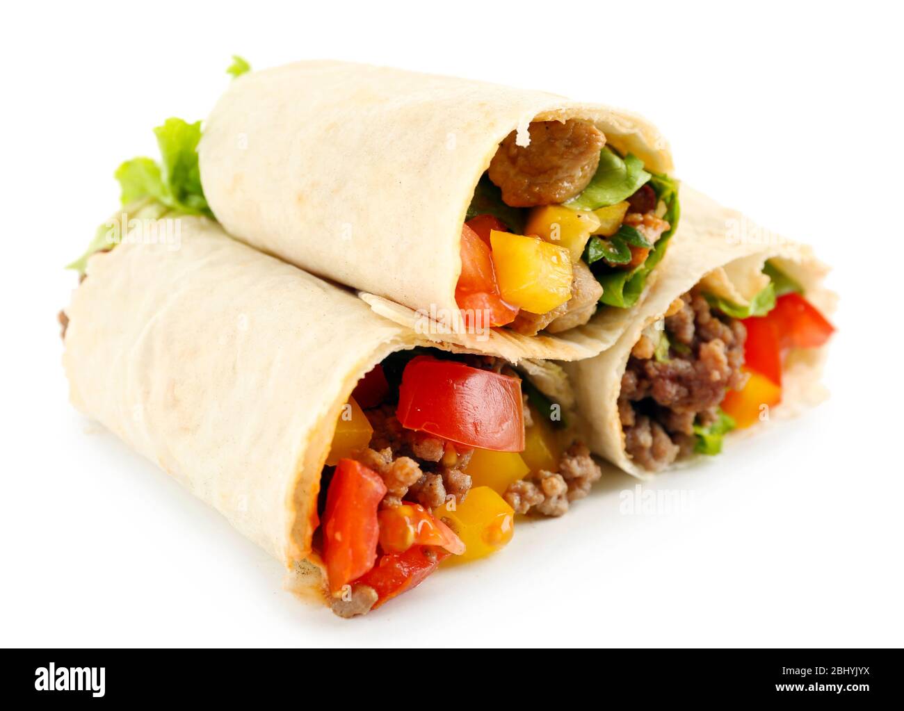 Burrito aux haricots et au fromage Banque d'images détourées - Alamy