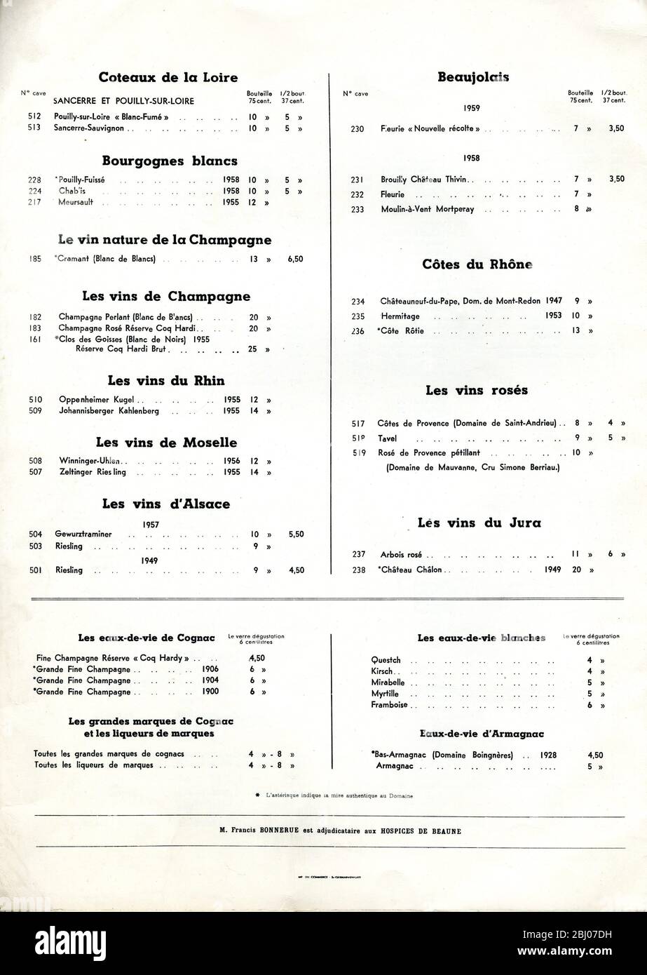 Collection de menus - le Coq Hardi - Bougival, Paris, France Photo ...