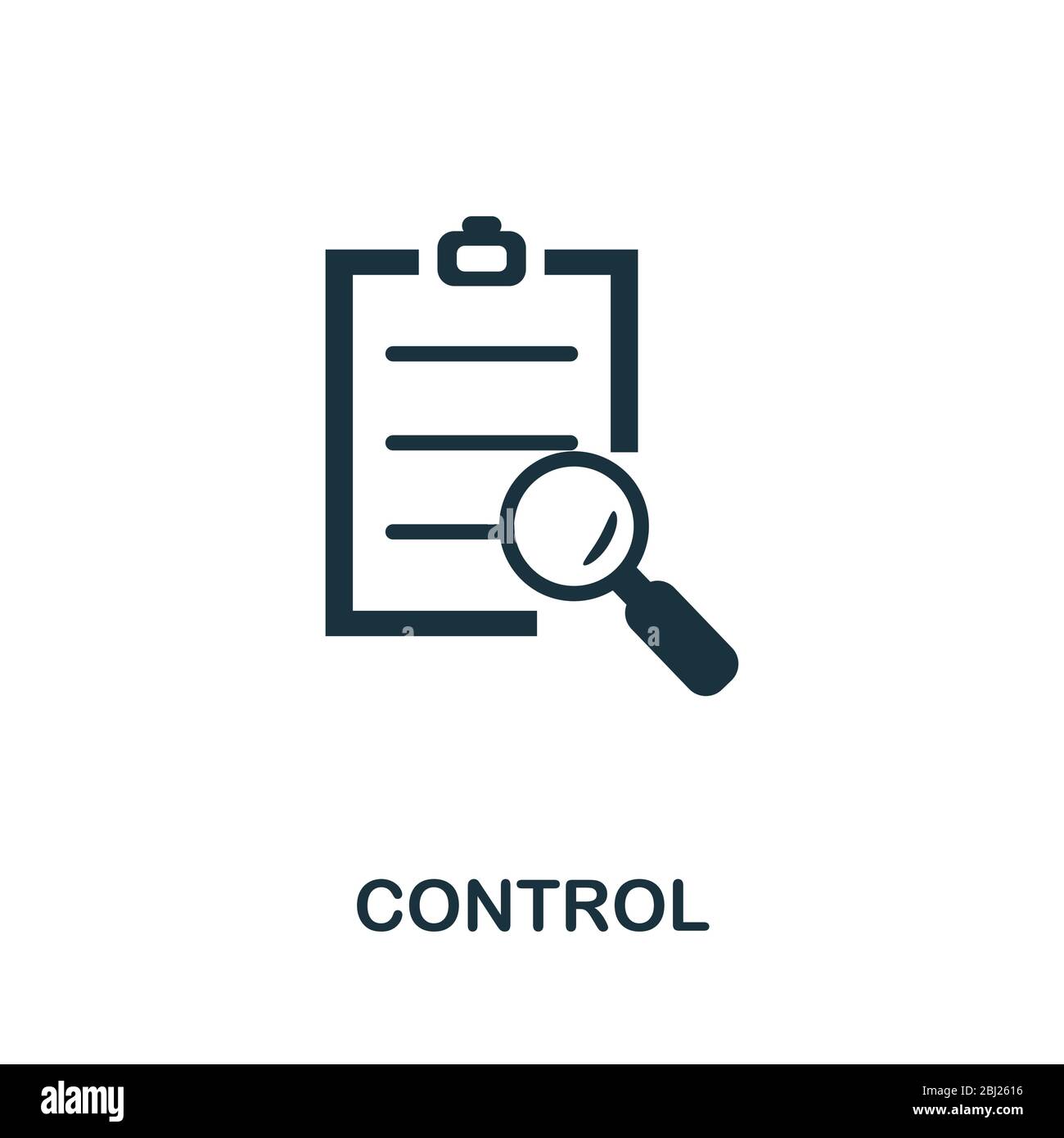 Icône de contrôle. Illustration simple de la collection de démarrage ...