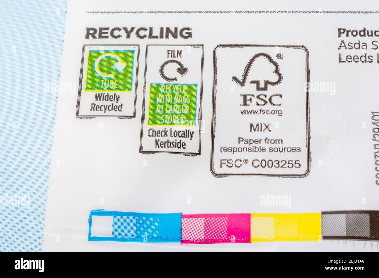 Icônes et pictogrammes de recyclage + logo FSC / Forest Stewardship ...